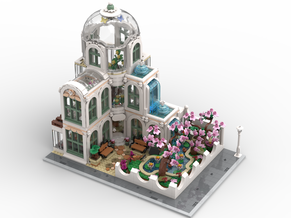Lego Moc Botanical Garden 15 By Noobricks Rebrickable Build With Lego