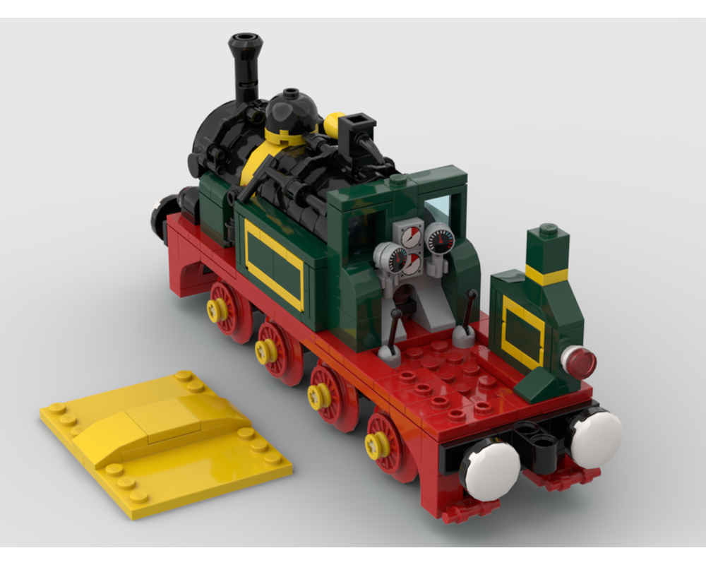 Lego Moc Steam Locomotive By Symbioza Rebrickable Build With Lego