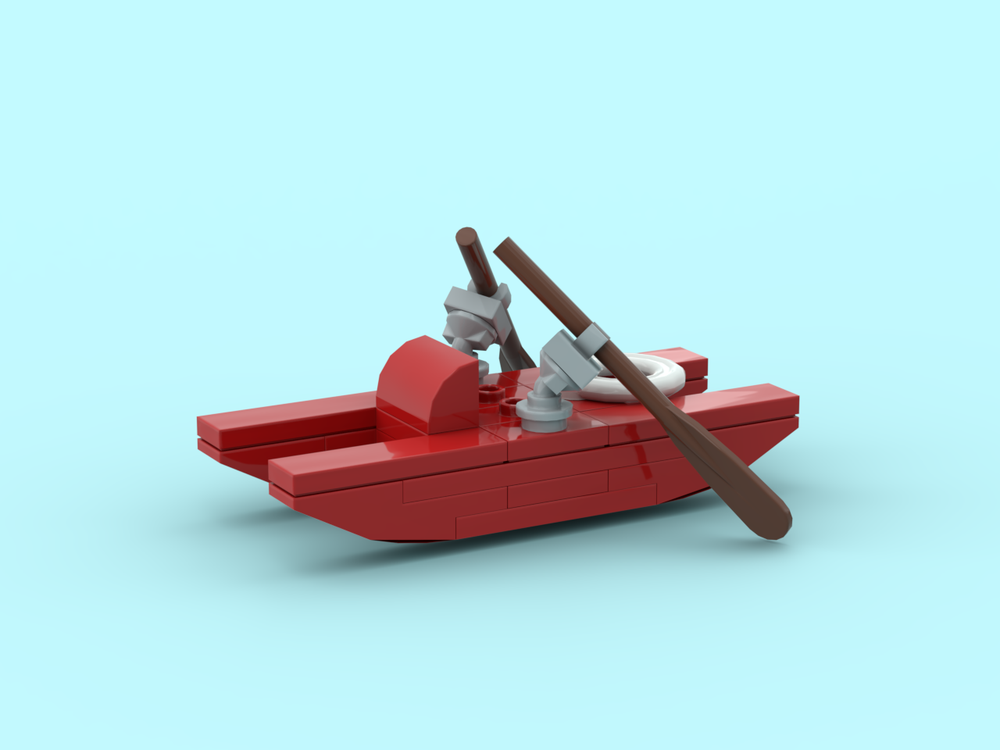 LEGO MOC Italian Lifeguard Boat by Thebrickinpanda | Rebrickable ...