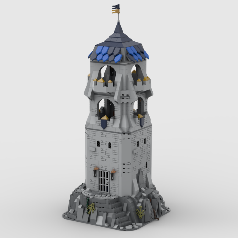 LEGO MOC Medieval Castle: Watch Tower - Modular with Full interior by ...