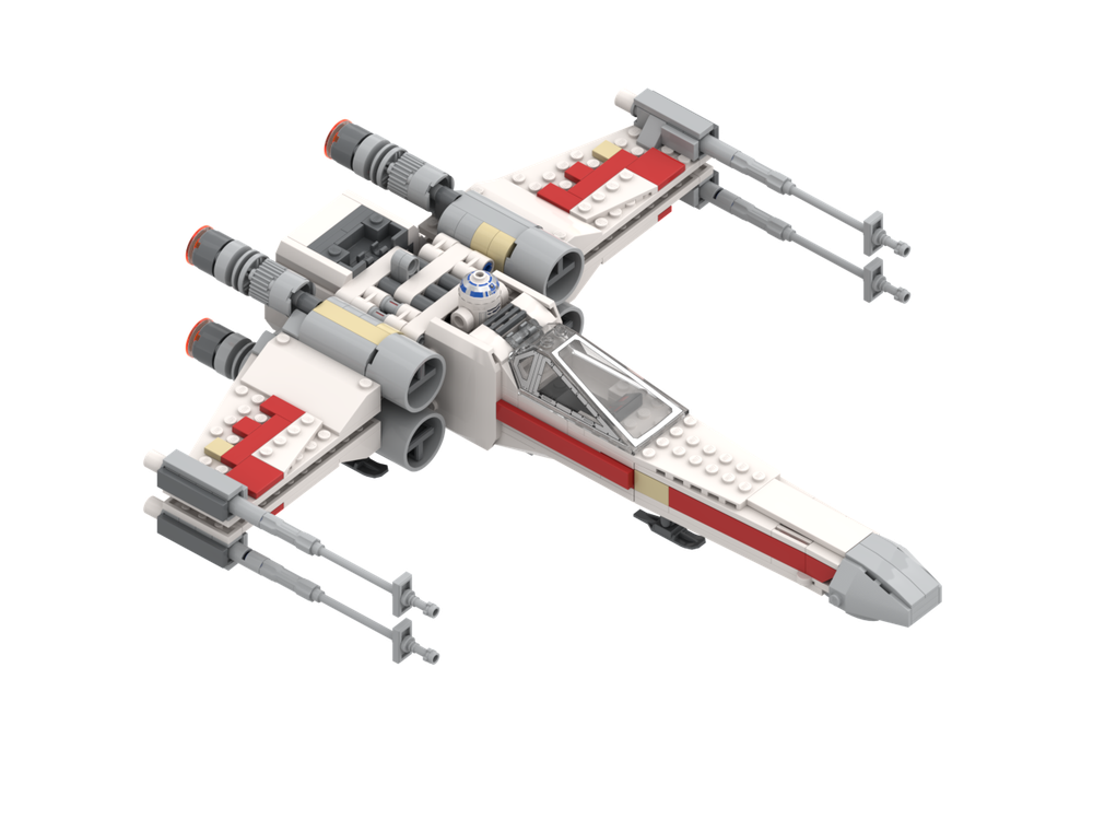 LEGO MOC 75301 - X-Wing MOD v2 by Tavernellos | Rebrickable - Build ...