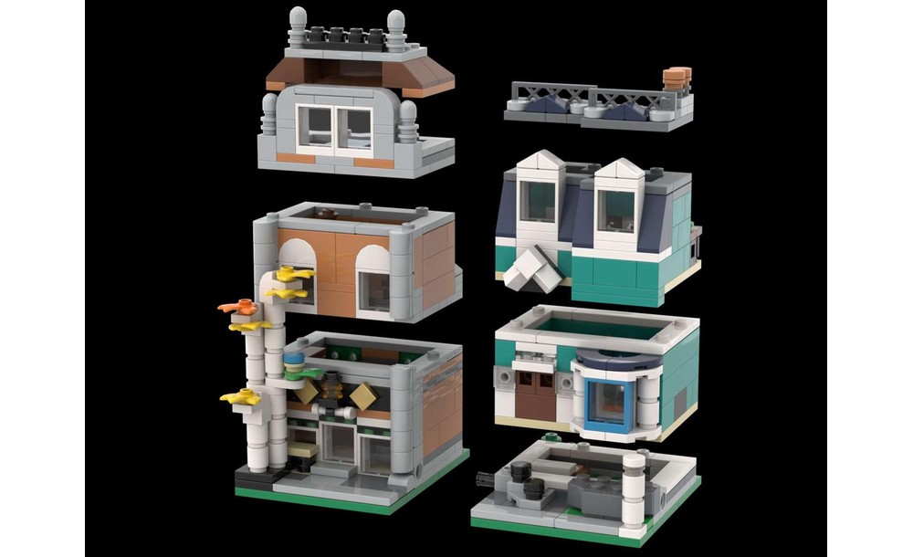 Lego Moc Mini Bookstore By Brick Fil A Builds Rebrickable Build