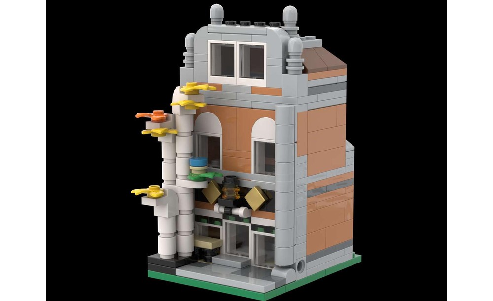 Lego Moc Mini Bookstore By Brick Fil A Builds Rebrickable Build