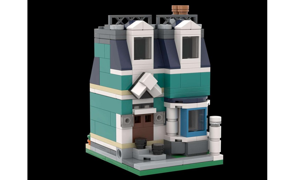 Lego Moc Mini Bookstore By Brick Fil A Builds Rebrickable Build