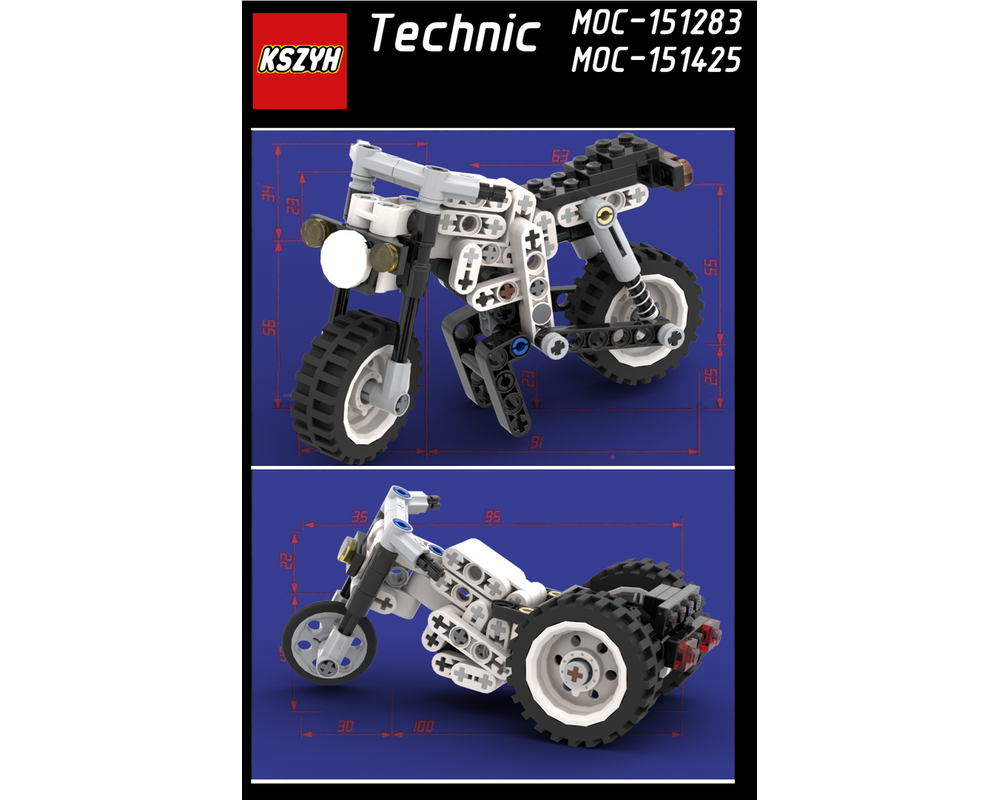 LEGO MOC Redesigned Retro Set: 8810 B-Model: Trike by kszyh ...