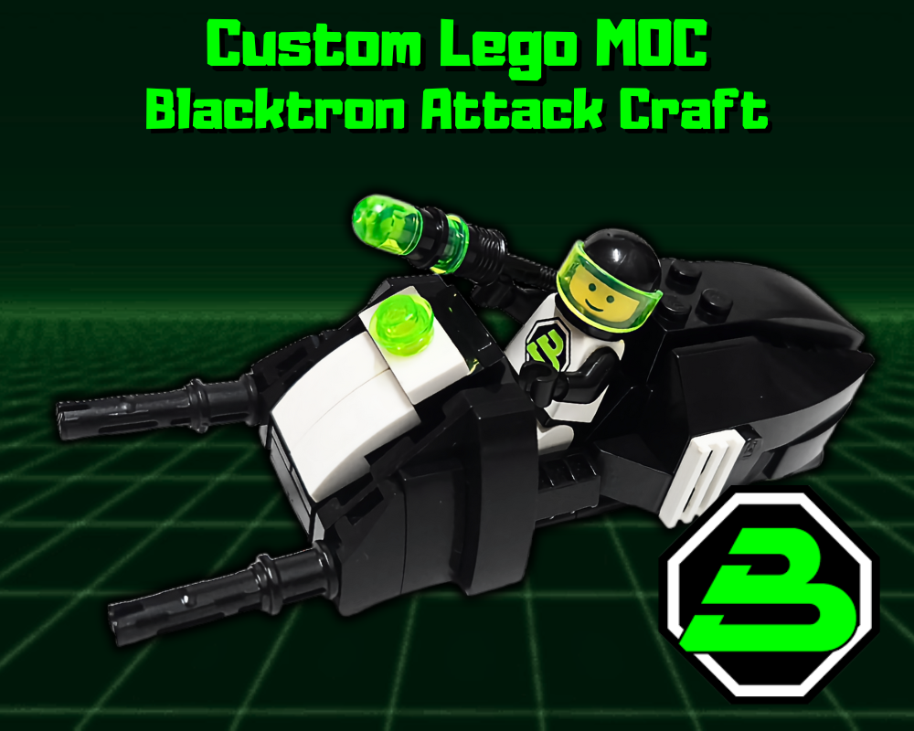 LEGO MOC Blacktron Attack Craft: Remastered by Noob Builds Lego ...