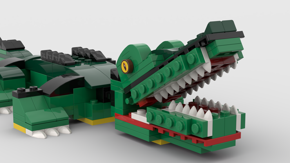 LEGO MOC Nile Crocodile by Free_pizza | Rebrickable - Build with LEGO
