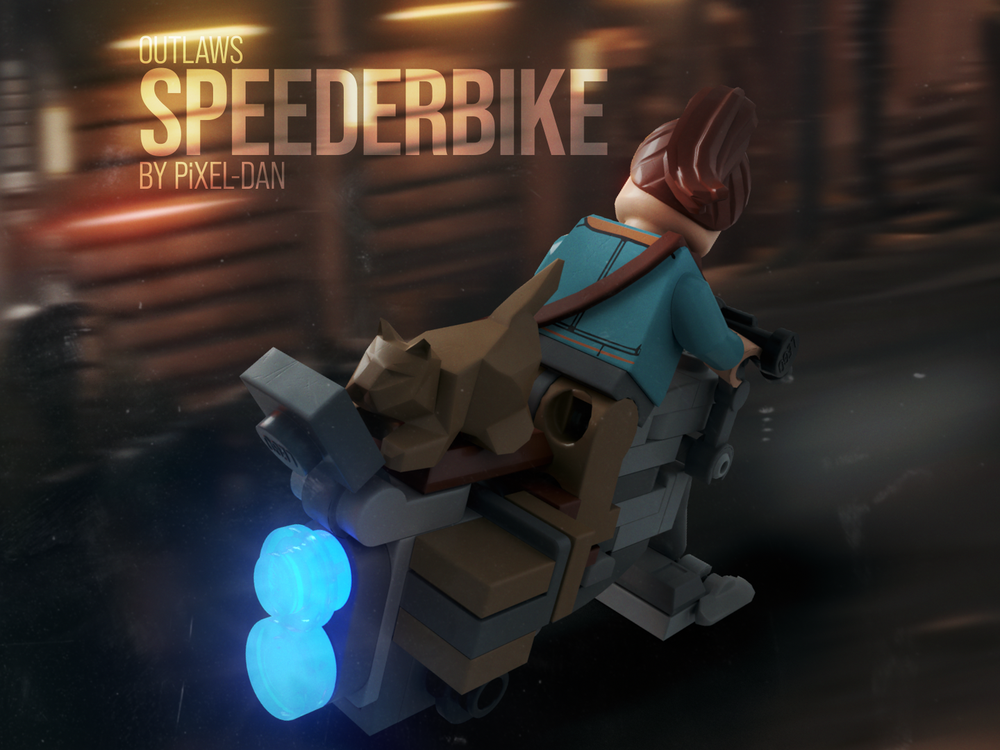 Lego Moc Pixel Dans Outlaw Speederbike By Pixel Dan Rebrickable
