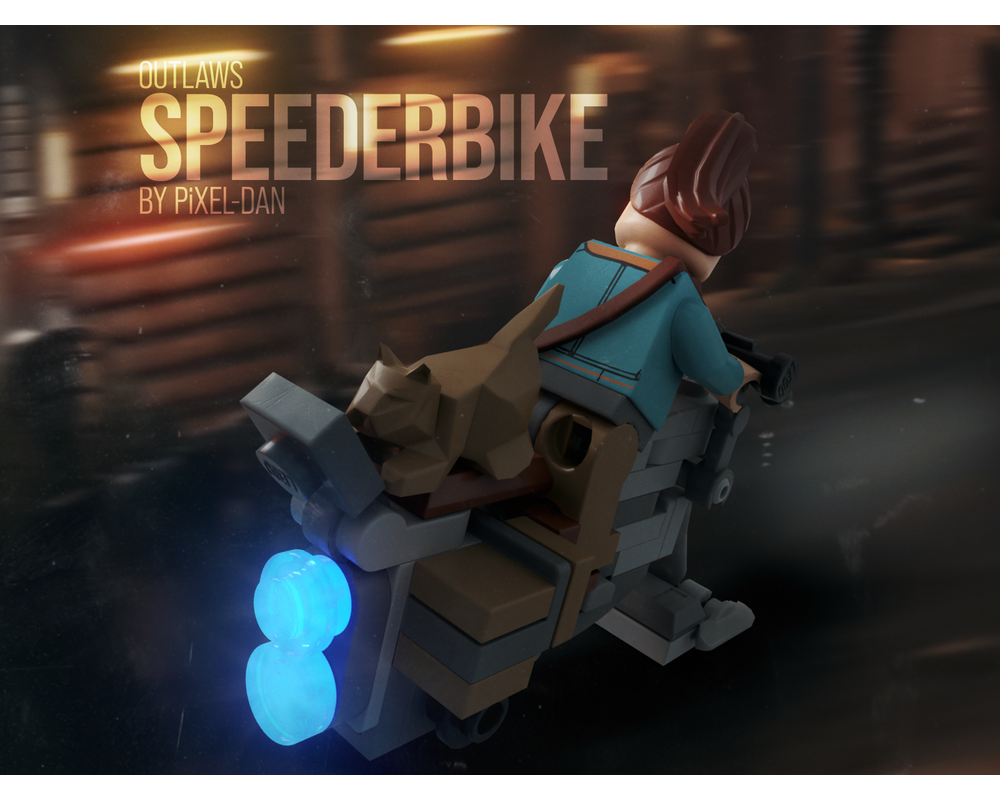 Lego Moc Pixel Dans Outlaw Speederbike By Pixel Dan Rebrickable