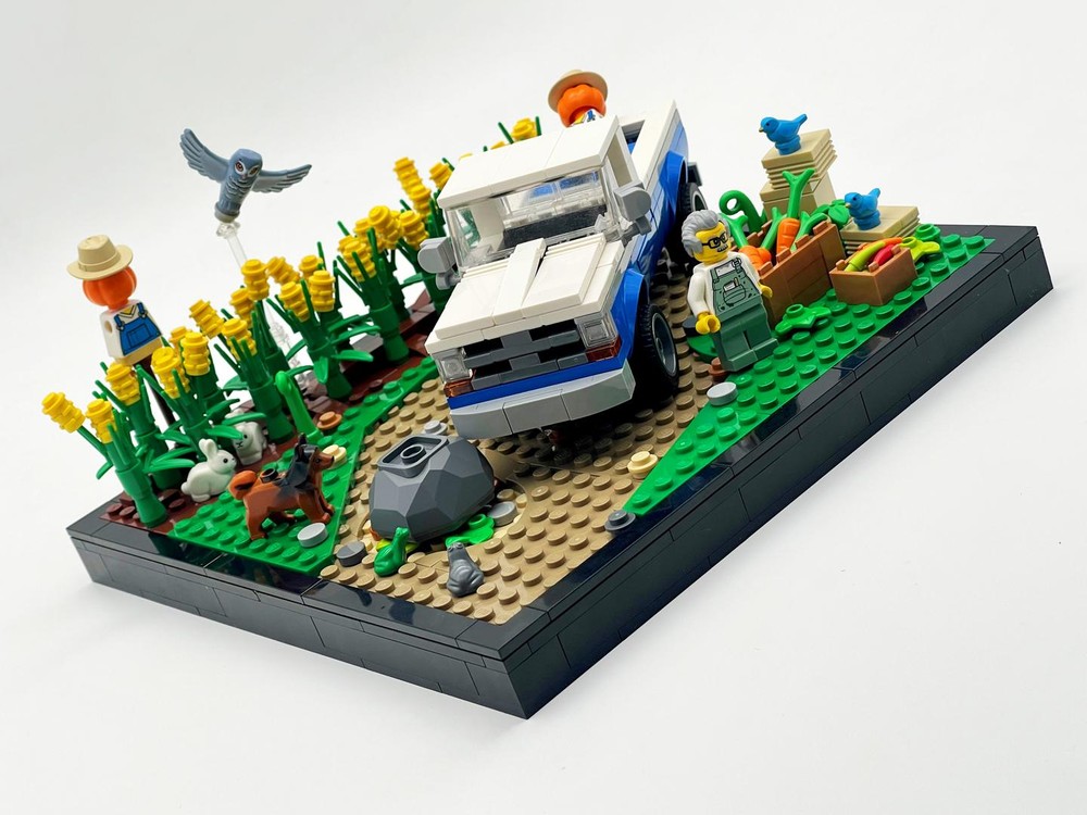 Lego Moc Cornfield Diorama By Ibrickeditup Rebrickable Build With Lego