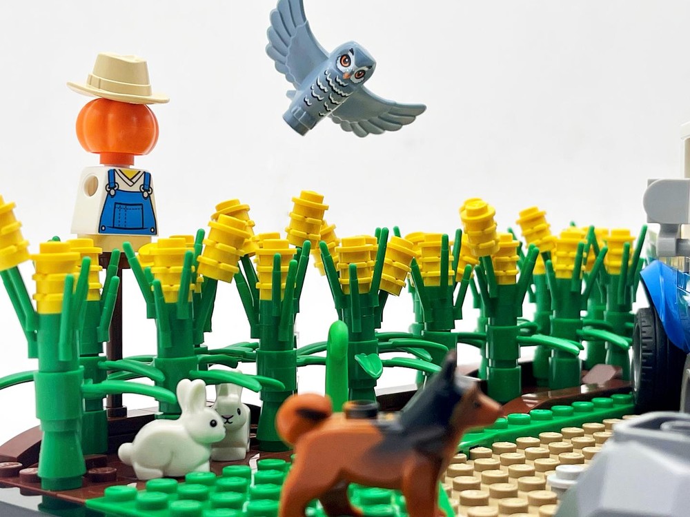 Lego Moc Cornfield Diorama By Ibrickeditup Rebrickable Build With Lego