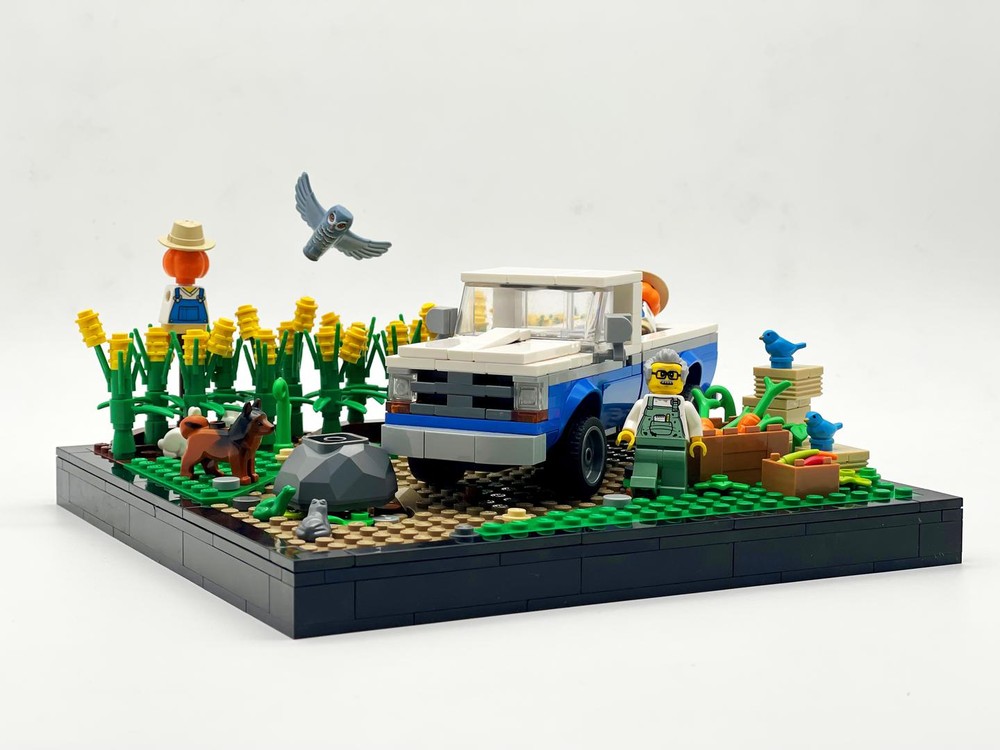 Lego Moc Cornfield Diorama By Ibrickeditup Rebrickable Build With Lego