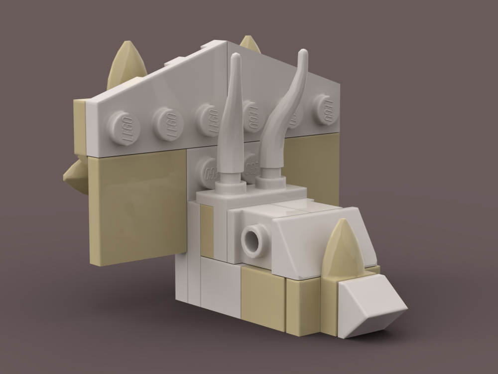 LEGO MOC Triceratops skull by Silm4ril | Rebrickable - Build with LEGO