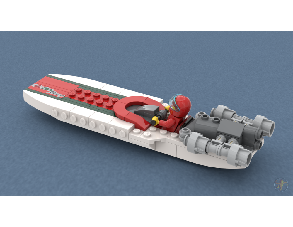 LEGO MOC Octan Racing Jet Boat by KennoMonkey | Rebrickable - Build ...
