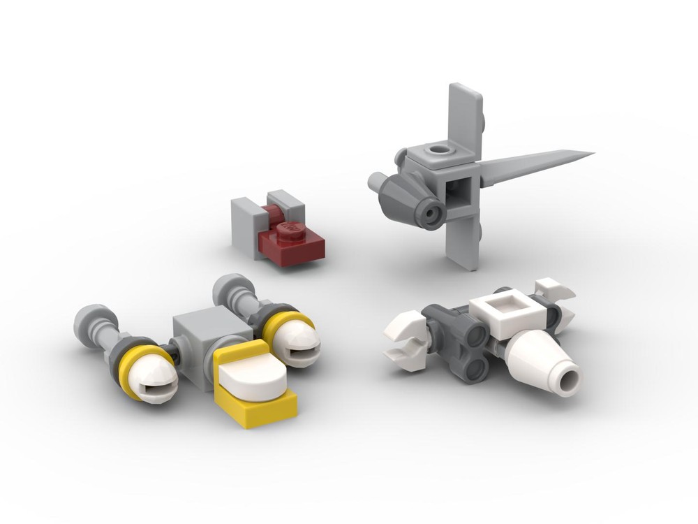 LEGO MOC Micro Scale OT Rebel Fleet (1 stud = 4.2 m) by cosimox ...
