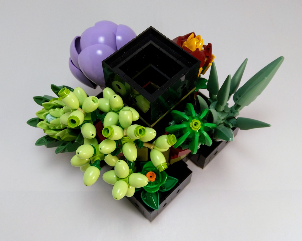 LEGO MOC Succulent Pen Holder by Krugaar | Rebrickable - Build with LEGO