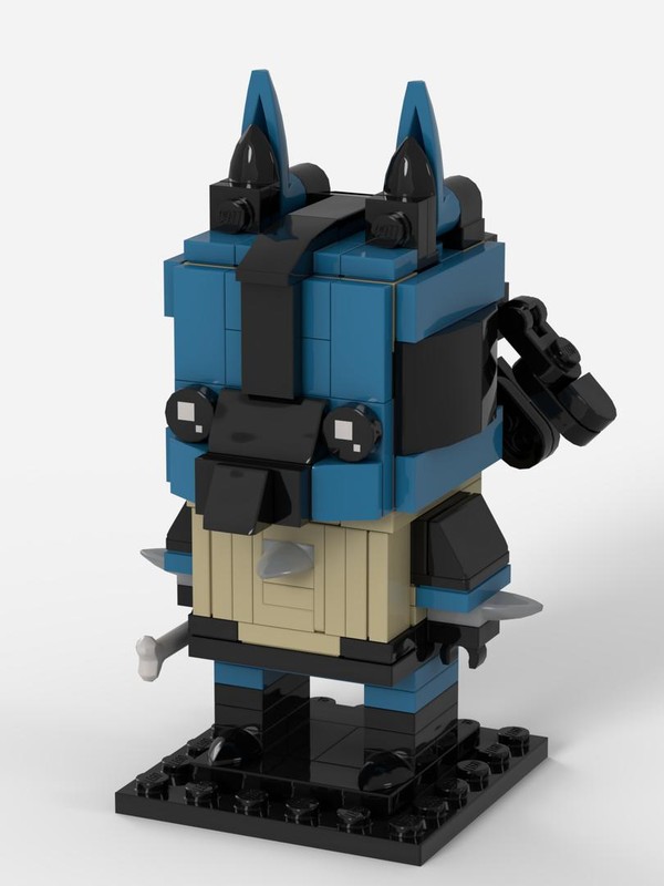 LEGO MOC Lucario Brickhead by NinjaWarriorBob | Rebrickable - Build with LEGO