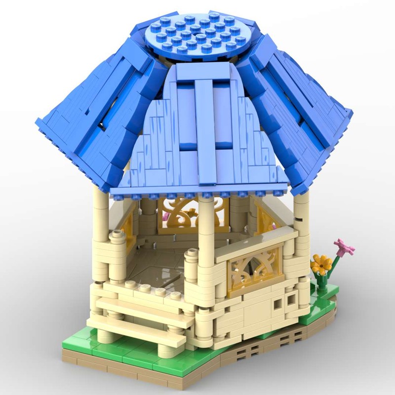 LEGO MOC Pentagonal Gazebo by Noggatogga | Rebrickable - Build with LEGO