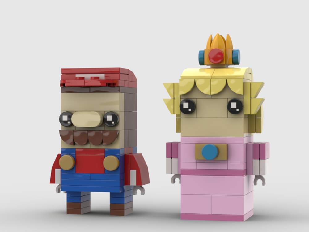 LEGO MOC Super Mario and Princess Peach by bloooop | Rebrickable ...