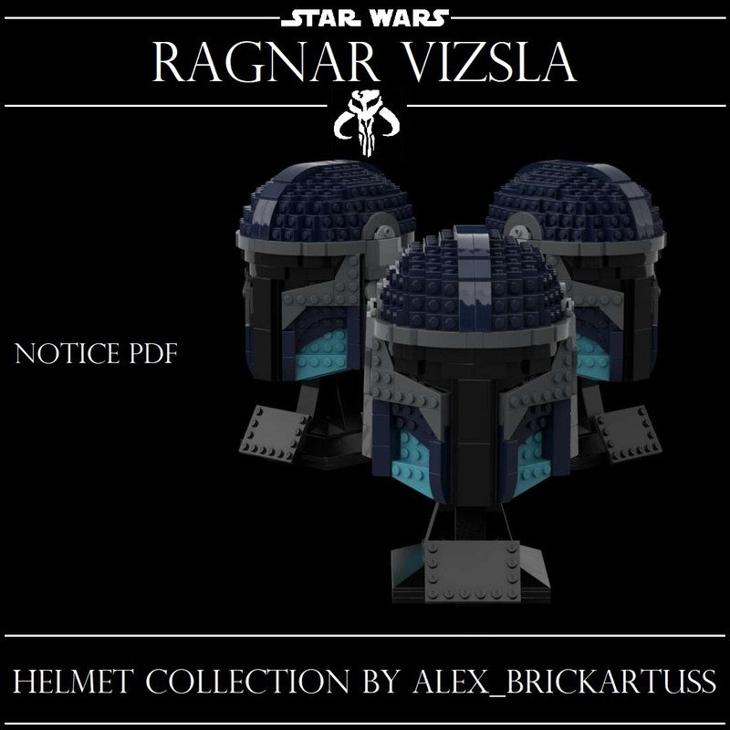 LEGO MOC Helmet Ragnar Vizsla by Alex_BricKartuss | Rebrickable - Build ...