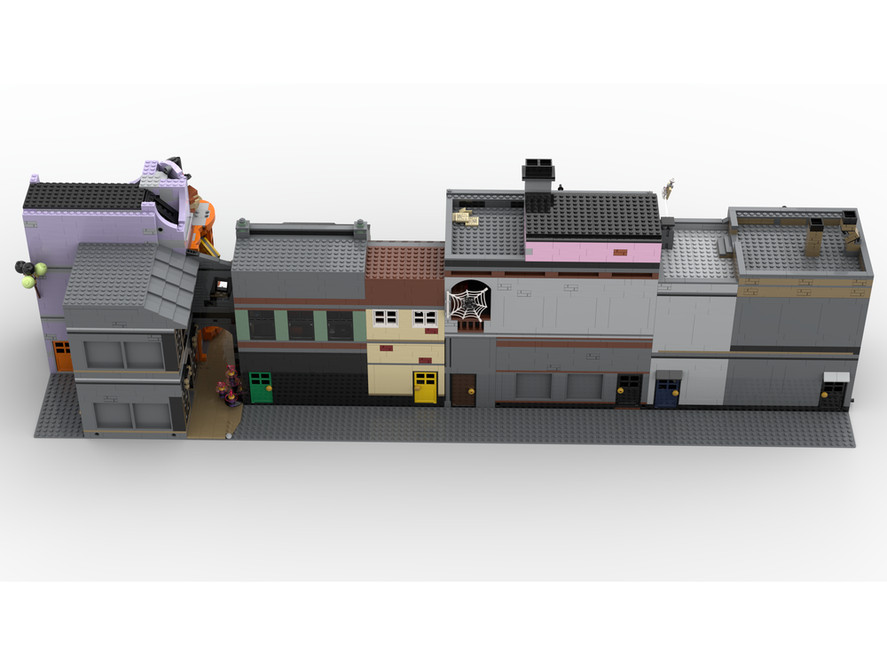 LEGO MOC Modular Diagon Alley by Brick Artisan | Rebrickable - Build ...