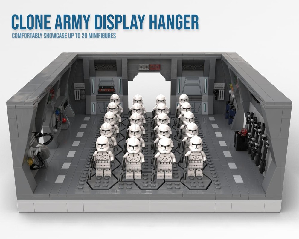 LEGO MOC Clone Army Display Hangar - Minifigure Display - Death Star ...