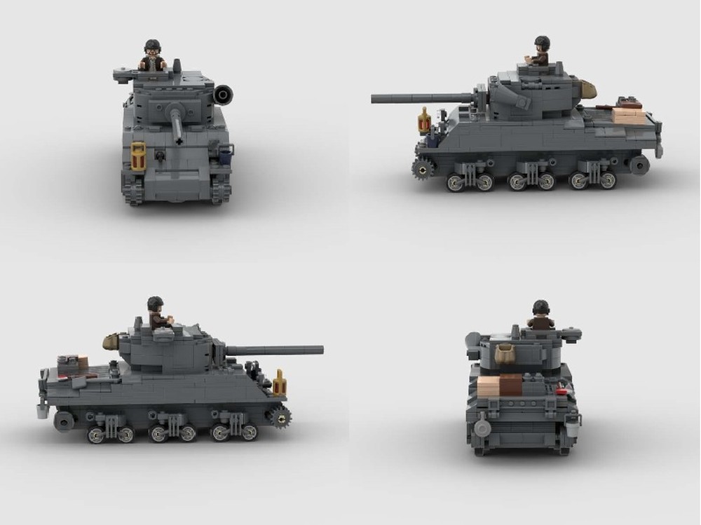 LEGO MOC Oddball's Sherman by mikey2110 | Rebrickable - Build with LEGO