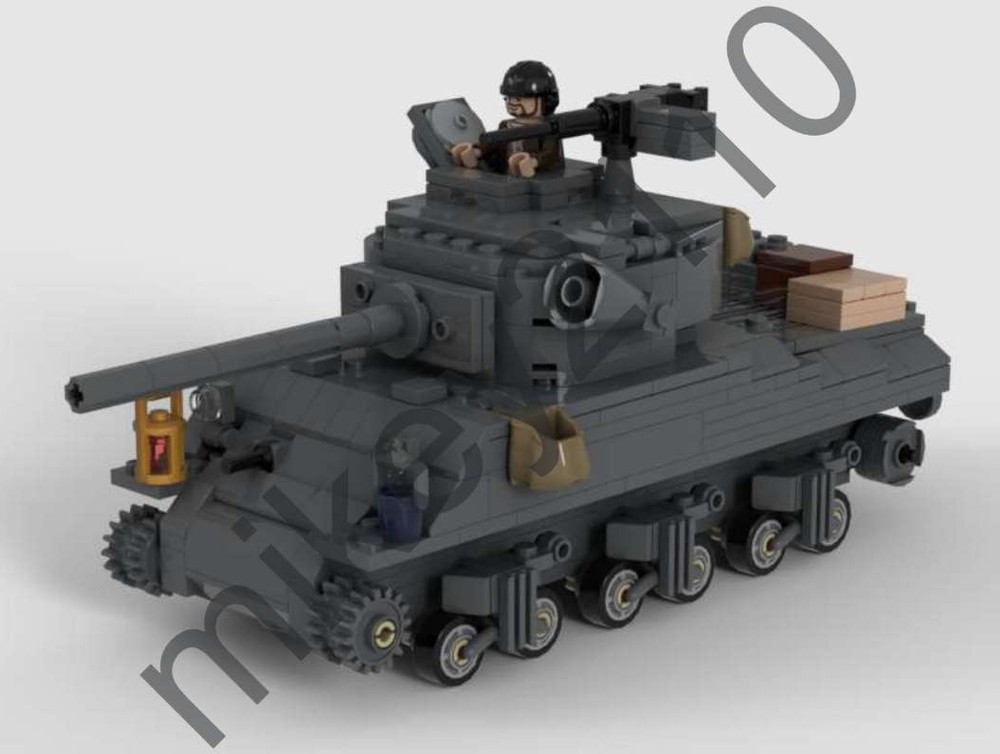 LEGO MOC Oddball's Sherman by mikey2110 | Rebrickable - Build with LEGO
