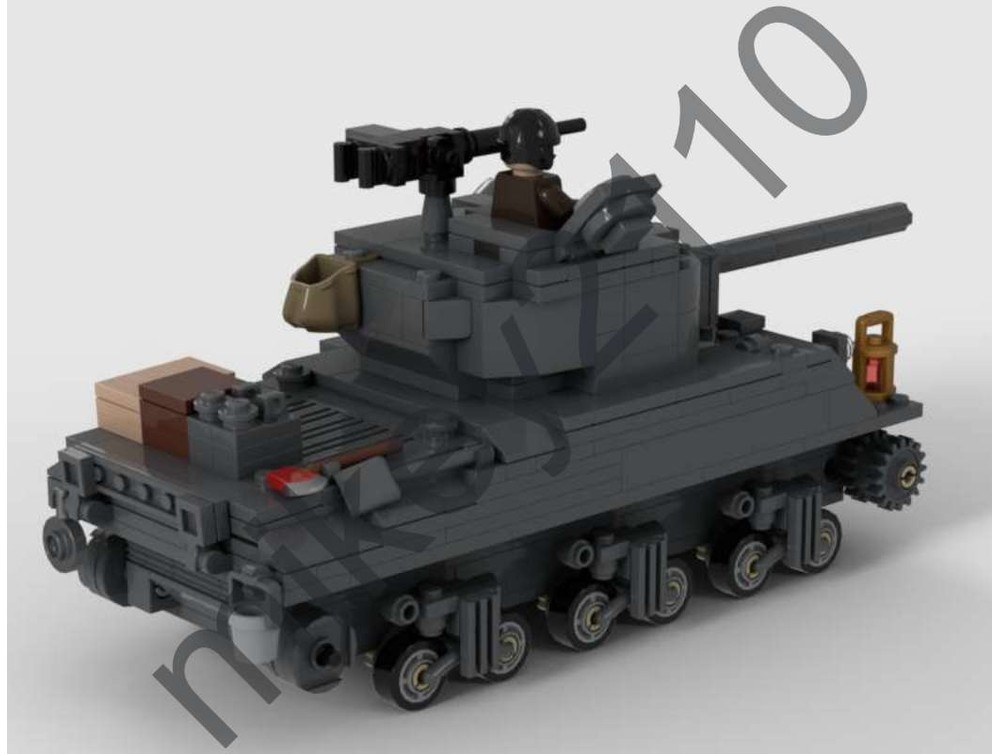 LEGO MOC Oddball's Sherman by mikey2110 | Rebrickable - Build with LEGO