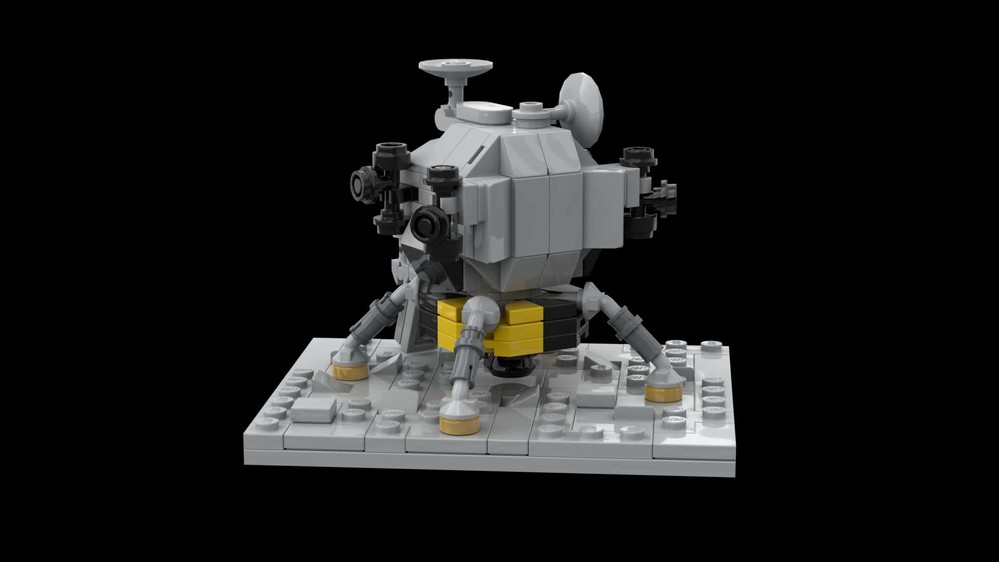 Lego Moc Apollo 11 Lunar Module By Barsim70 Rebrickable Build With Lego