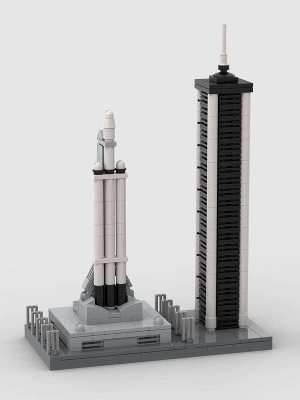 LEGO MOC Falcon Heavy | 1:320 Scale by Citrinites | Rebrickable - Build ...