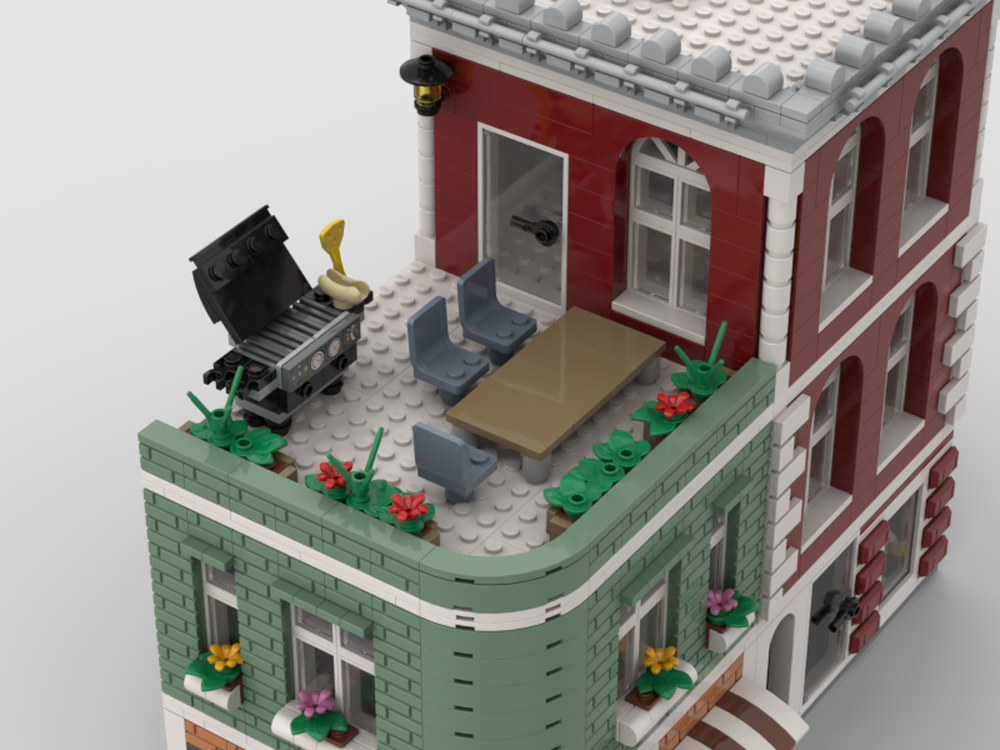 LEGO MOC Modular House with Rooftop by steineonkel | Rebrickable ...