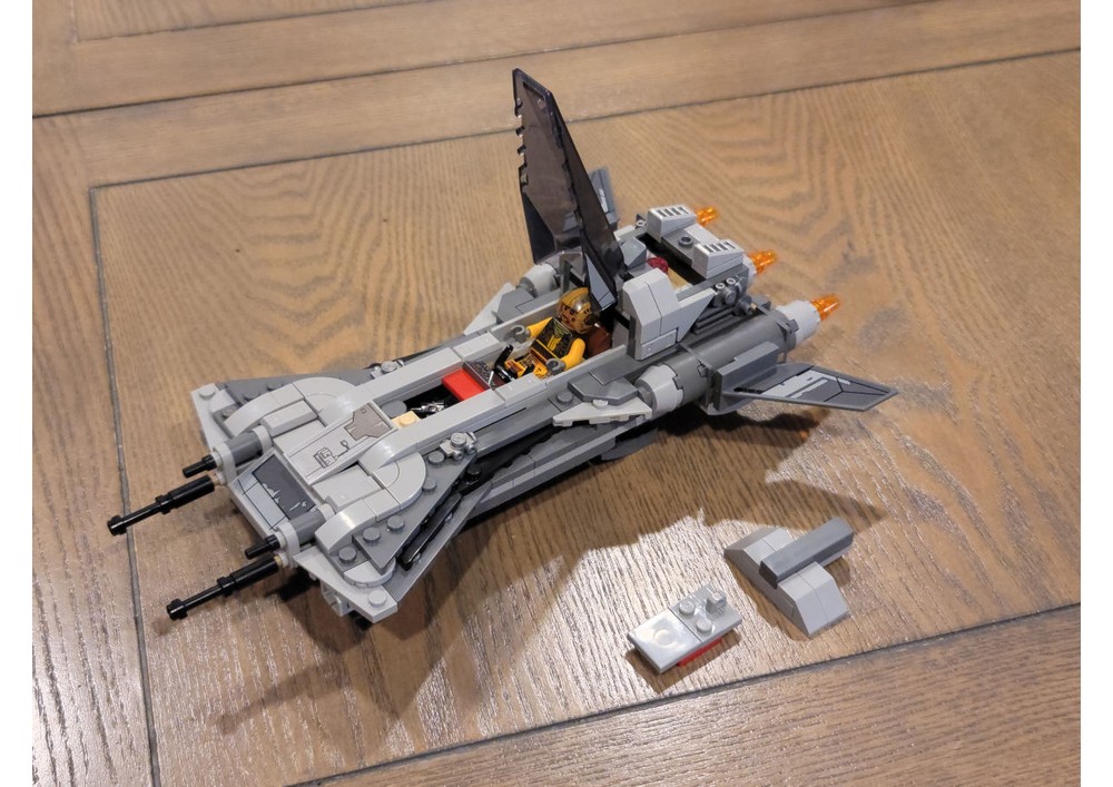 Lego Moc Pirate Snub Fighter Three Point Landing Gear Mod By Georget93