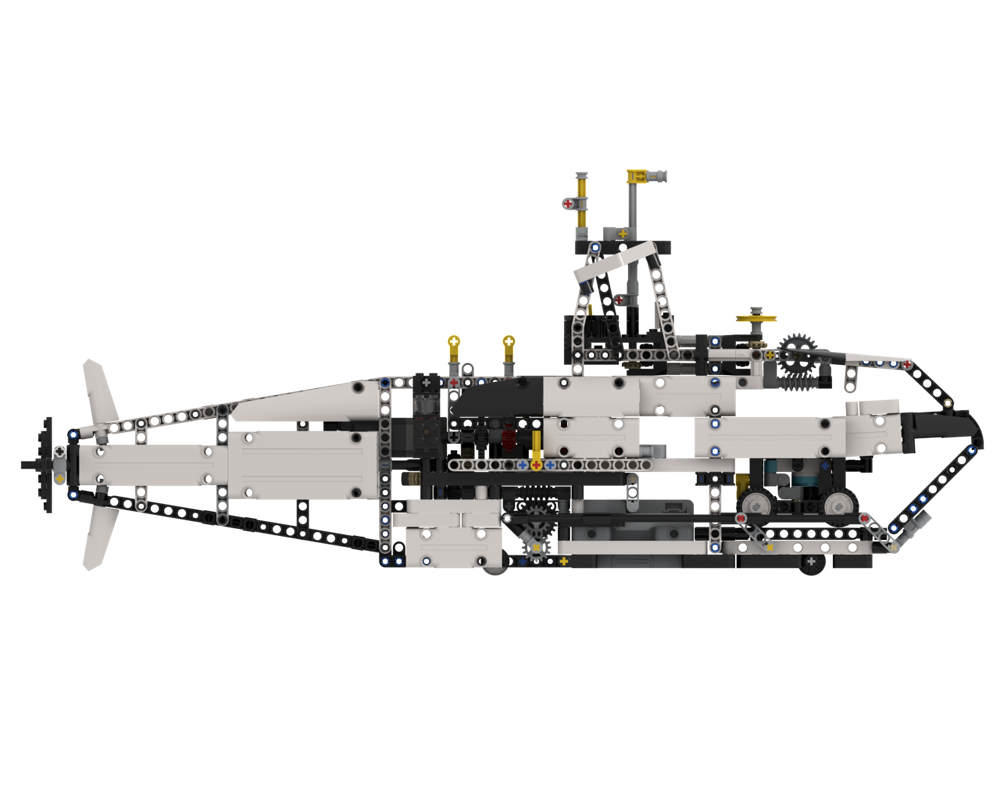 Lego Moc Submarine Again 8480 Model B By Msk6003 Rebrickable