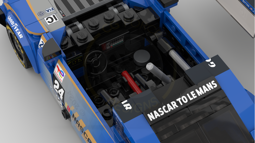 Lego Moc Nascar 2023 Hm Garage 56 By Cgforcedesigns Rebrickable