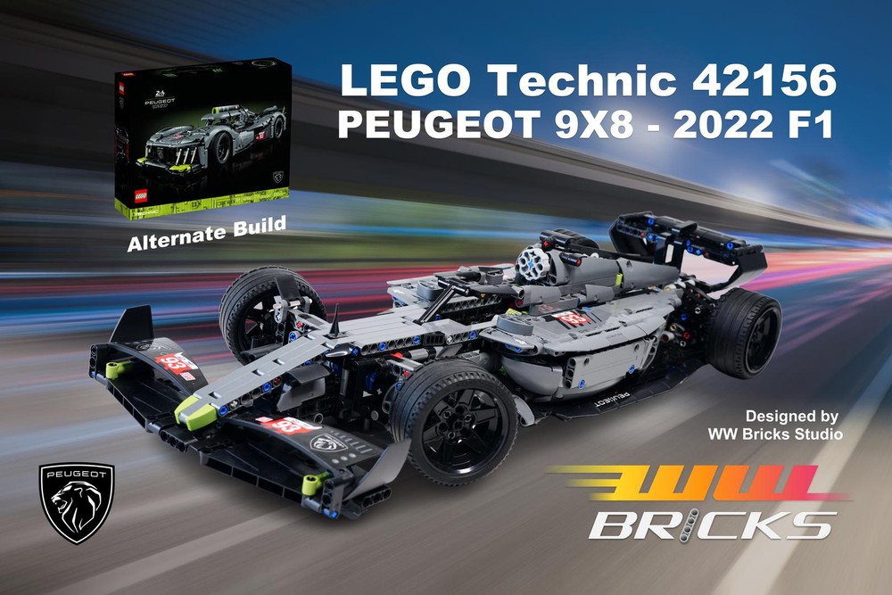 LEGO MOC 2022 F1 - LEGO Technic 42156 PEUGEOT 9X8 alternate build by WW ...