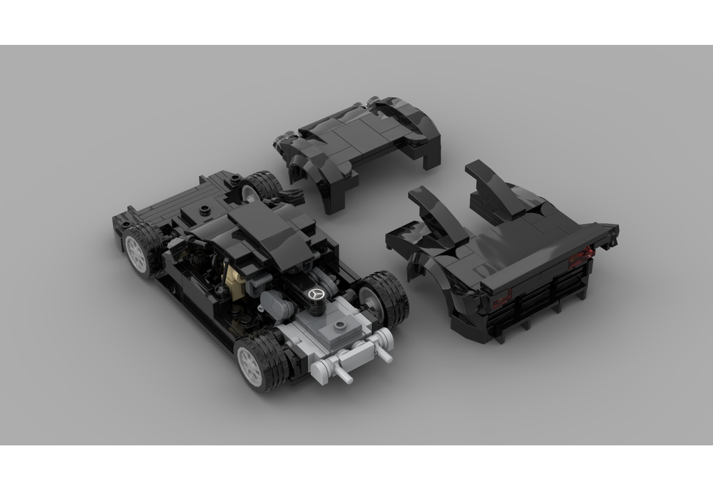 Lego Moc Mercedes Benz Clk Gtr By Crossroads Rebrickable Build With