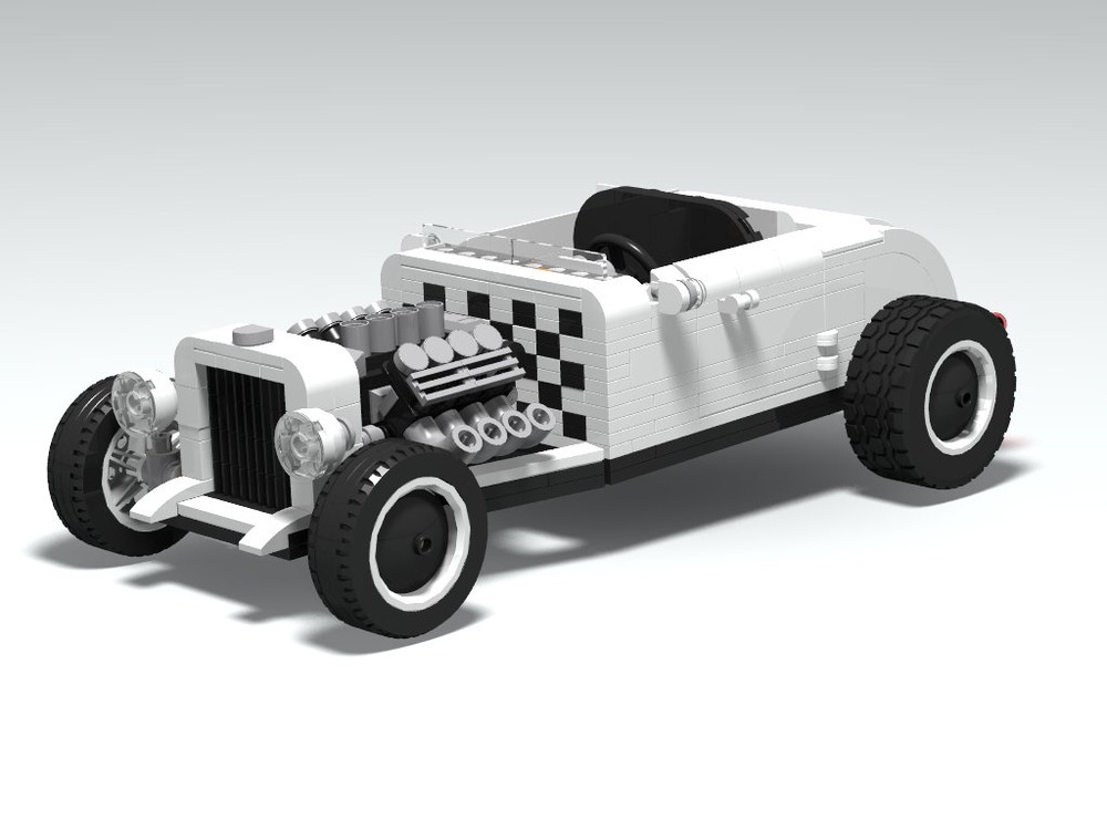 LEGO MOC White Ford model A roadster by Custom.rods84 | Rebrickable ...