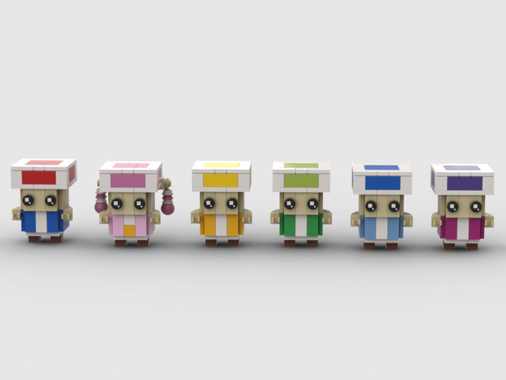 LEGO MOC Oodles and oodles of Brickhead Toads! by bloooop | Rebrickable ...