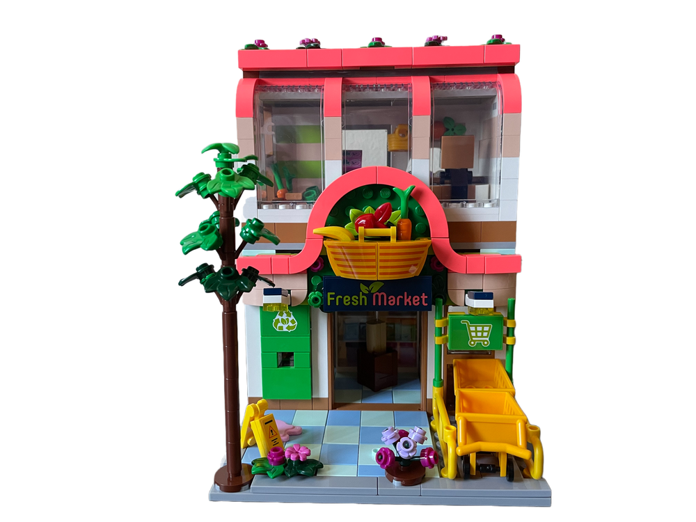 Lego Moc Organic Grocery Store 41729 Modular Alternate Build By Re