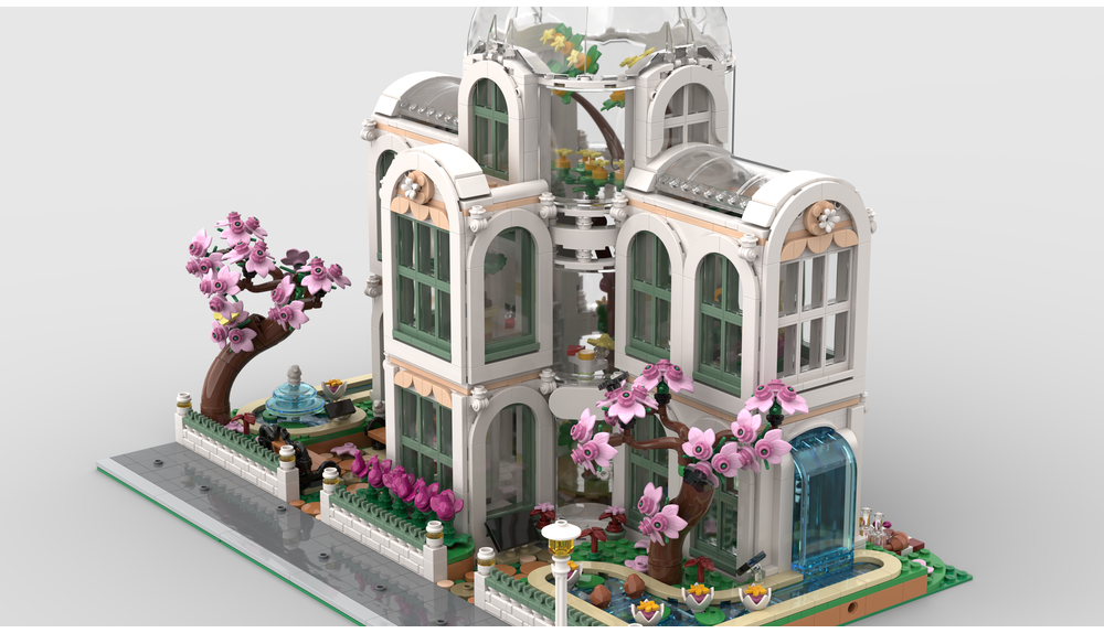 Lego Moc Big Botanical Garden 15 Baseplate Modular Modification Of
