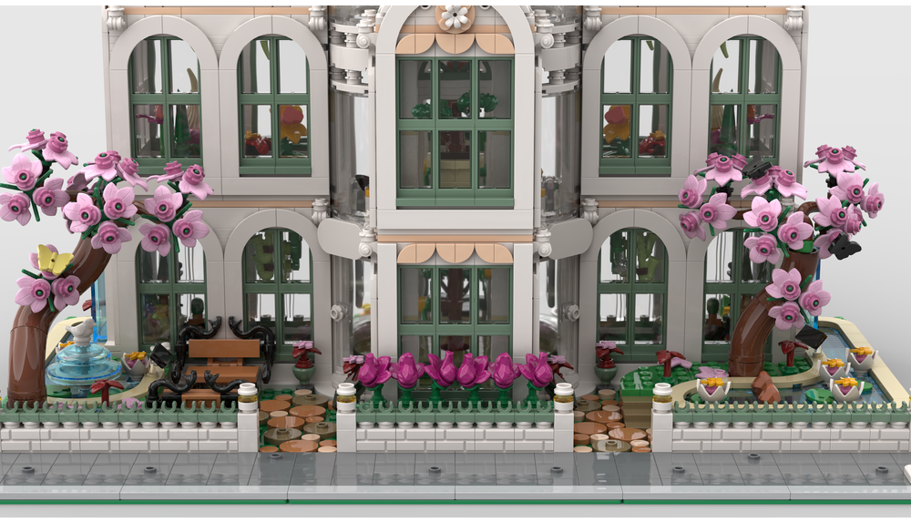 Lego Moc Big Botanical Garden 15 Baseplate Modular Modification Of