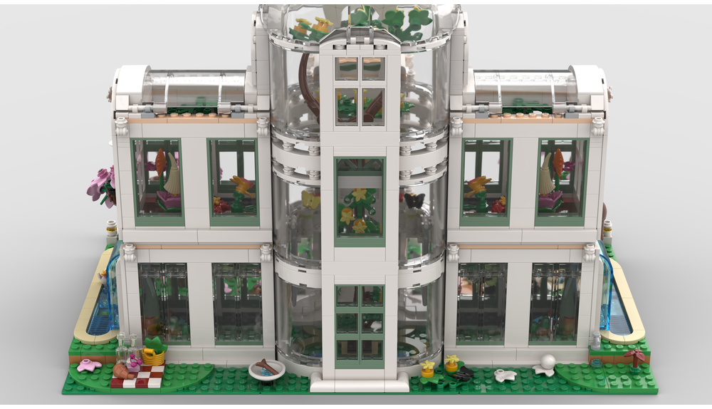 Lego Moc Big Botanical Garden 15 Baseplate Modular Modification Of