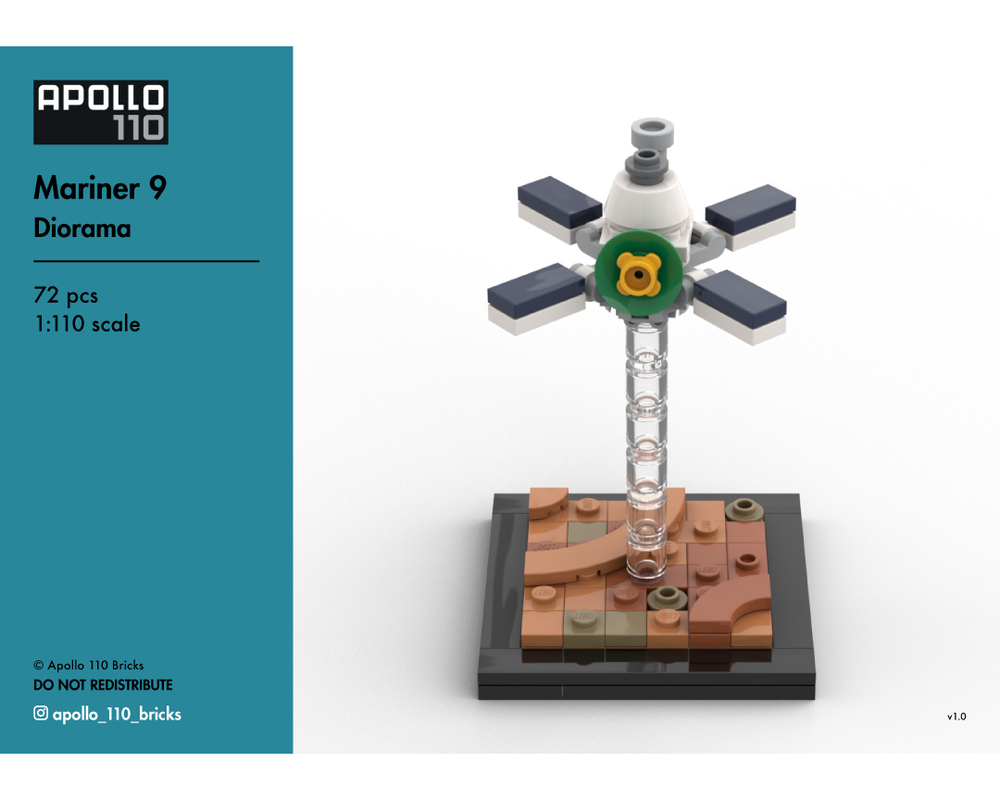 LEGO MOC Mariner 9 Diorama [1:110 scale] by Apollo_110_Bricks ...
