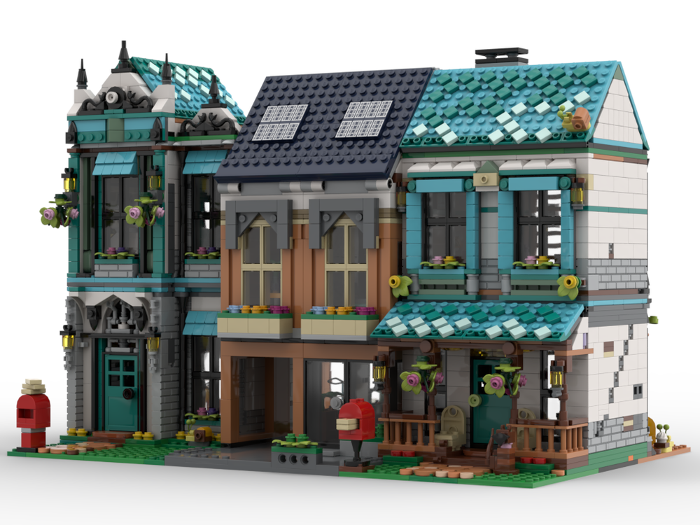 LEGO MOC Modular Family House - Modification of 2x Sets 60398 by Brick ...