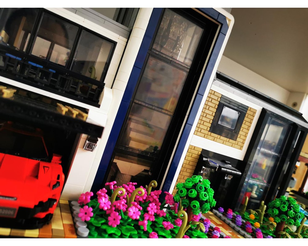 Lego Moc The Glass House Modular Building By Kilo Whiskey Rebrickable