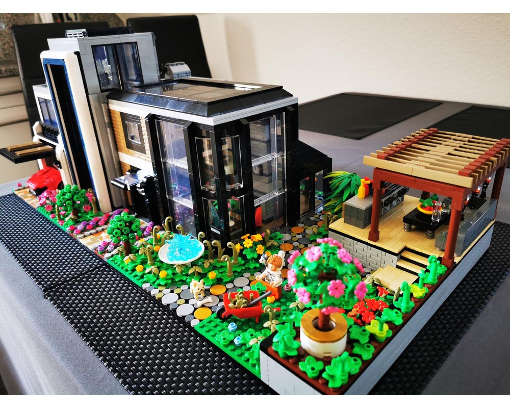 LEGO MOC The Glass House Modular Building by Kilo-Whiskey | Rebrickable ...