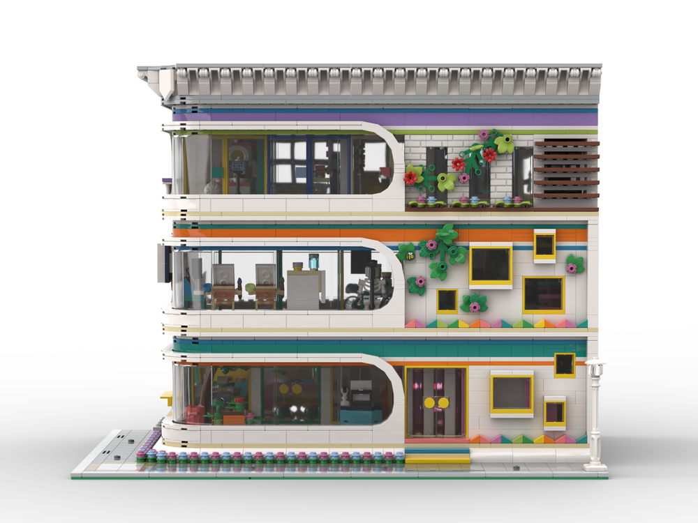 Lego Moc Friendship Tower 2023 By Noobricks Rebrickable Build With Lego