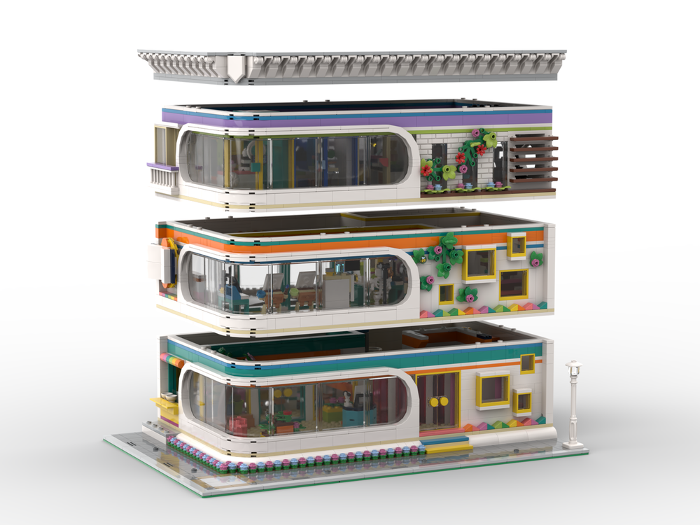 Lego Moc Friendship Tower 2023 By Noobricks Rebrickable Build With Lego