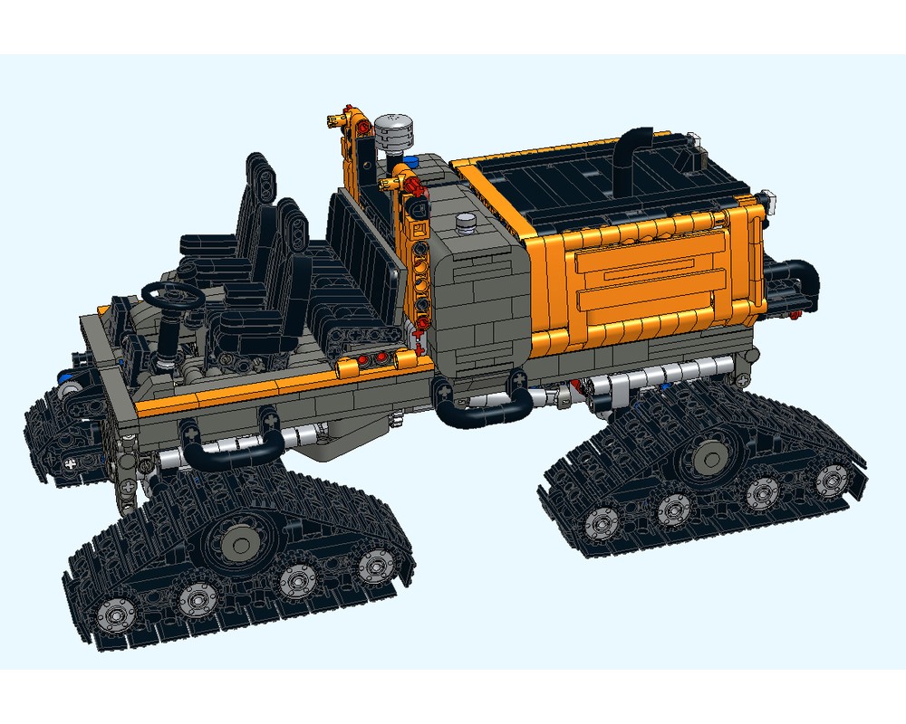 Lego Moc Tucker Sno Cat By Paulvandebulk Rebrickable Build With Lego